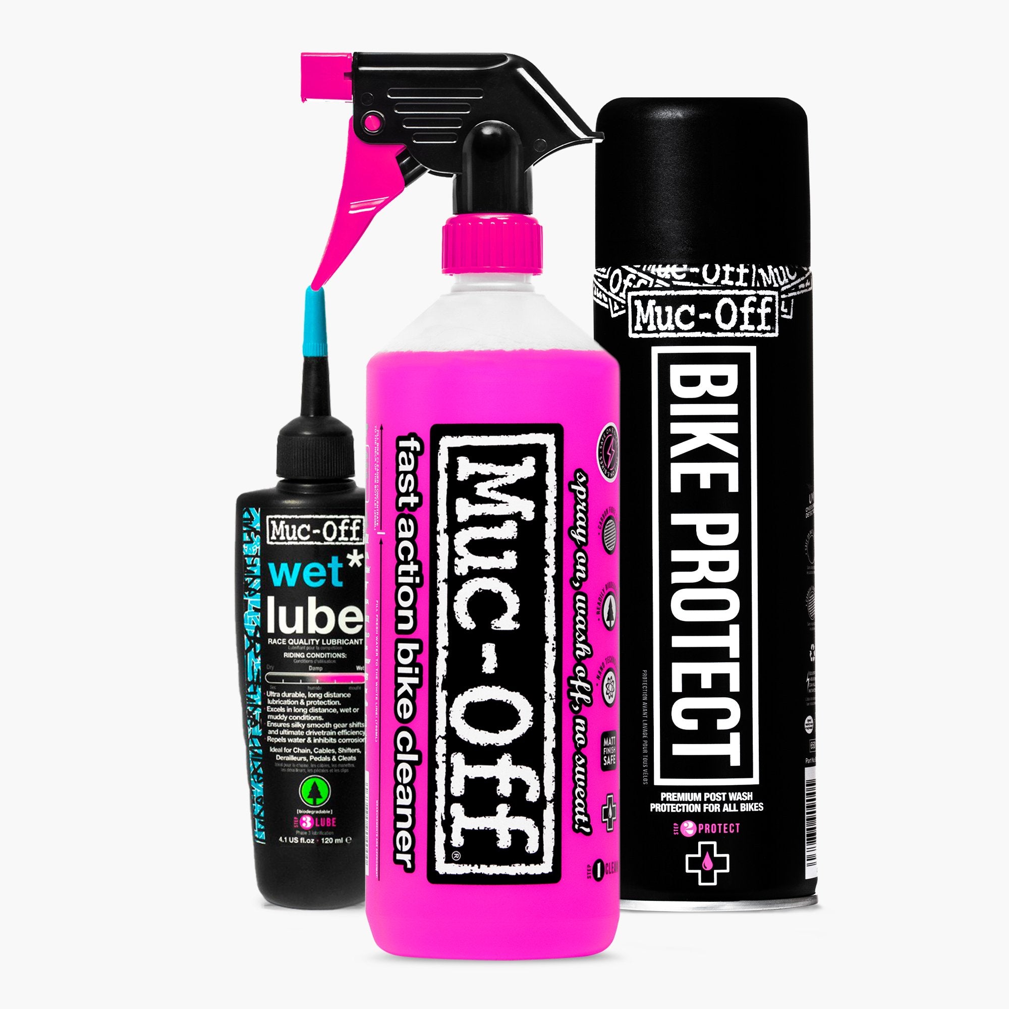 Clean, Protect, Wet Lube Bundle | Bicycle Bundle & Kits | Muc-Off EU